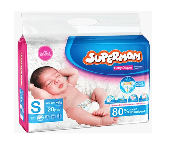 Supermom Baby Diaper (extra large) 44Pcs - Zang Mart Ltd